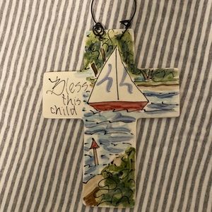Accents | Hand Painted Ceramic Cross | Poshmark